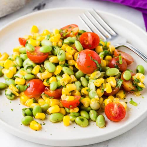 15-Minute Edamame Corn Salad - THE BEST! - Pip and Ebby