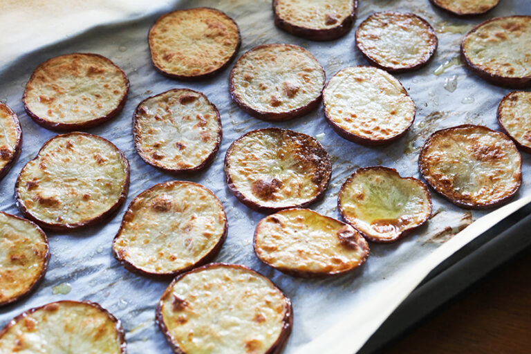 Baked Potato Rounds Recipe - Dinner or Appetizer! - Pip and Ebby