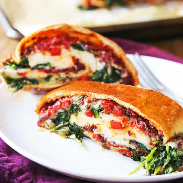 Vegetable Stromboli Recipe - Pip and Ebby