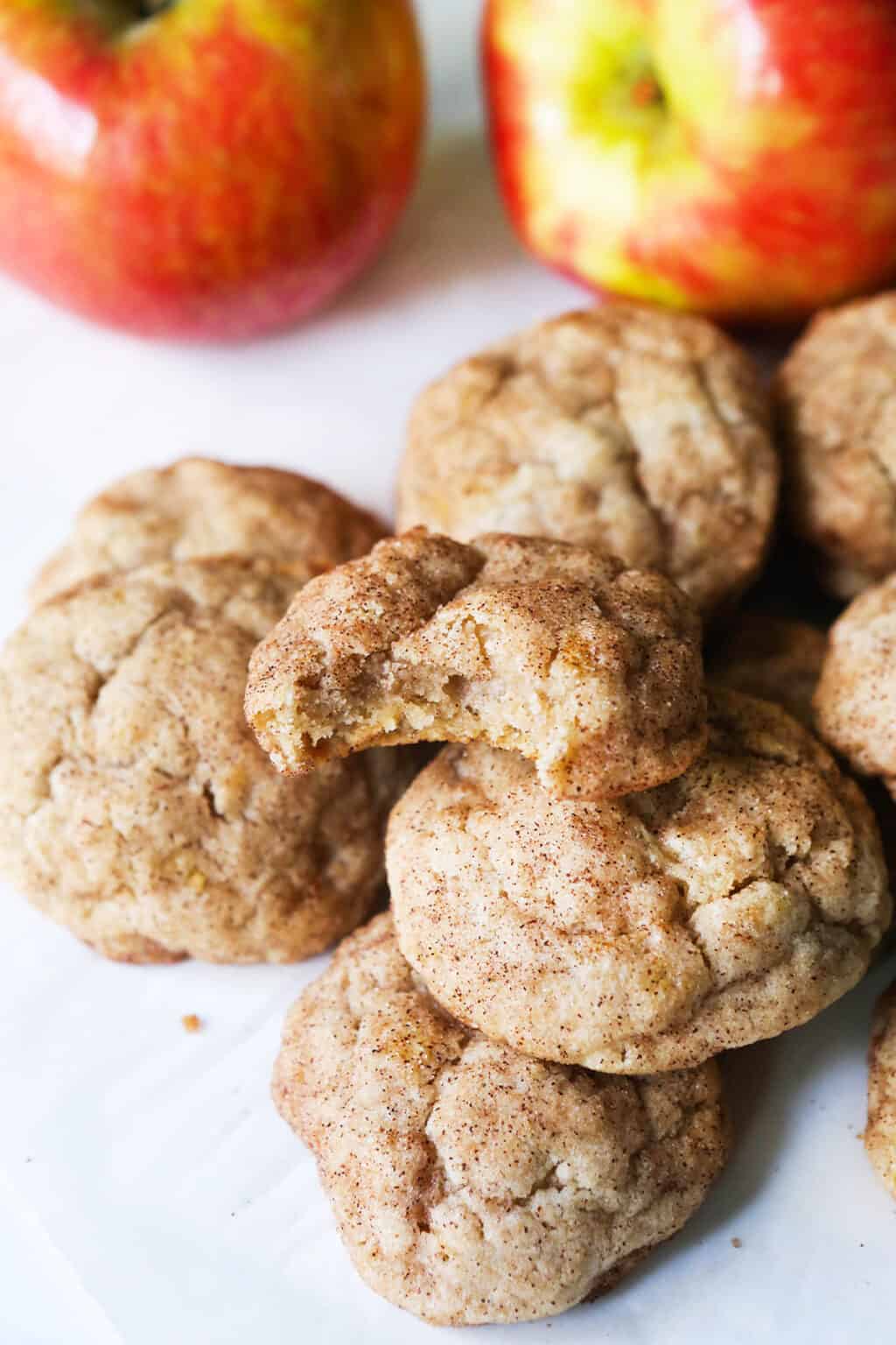 Apple Snickerdoodle Cookies (Appledoodles!) - Pip and Ebby