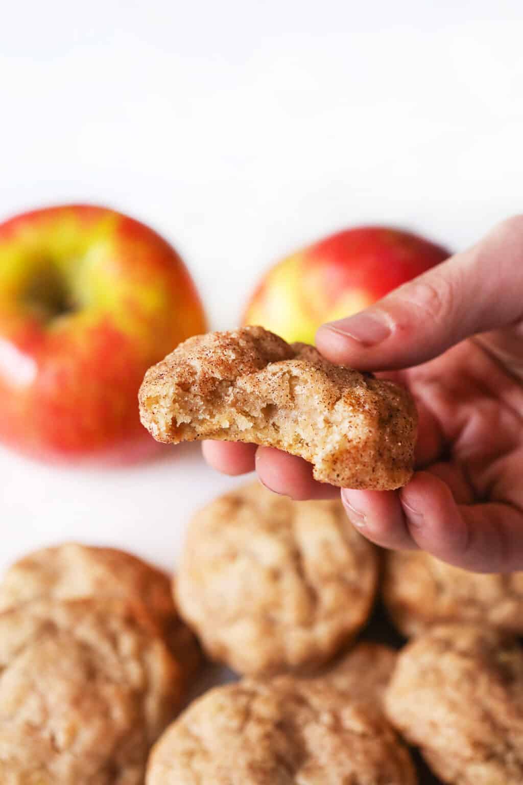Apple Snickerdoodle Cookies (Appledoodles!) - Pip and Ebby
