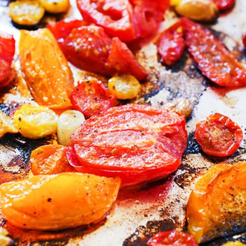 How To Roast Roma Tomatoes Recipe - Pip and Ebby