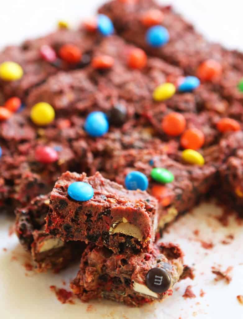 3 Ingredient No Bake Dessert - Use up Halloween candy! - Pip and Ebby