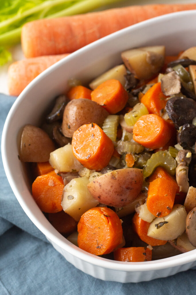 Vegetables in the Crock Pot - Easy side dish! - Pip and Ebby